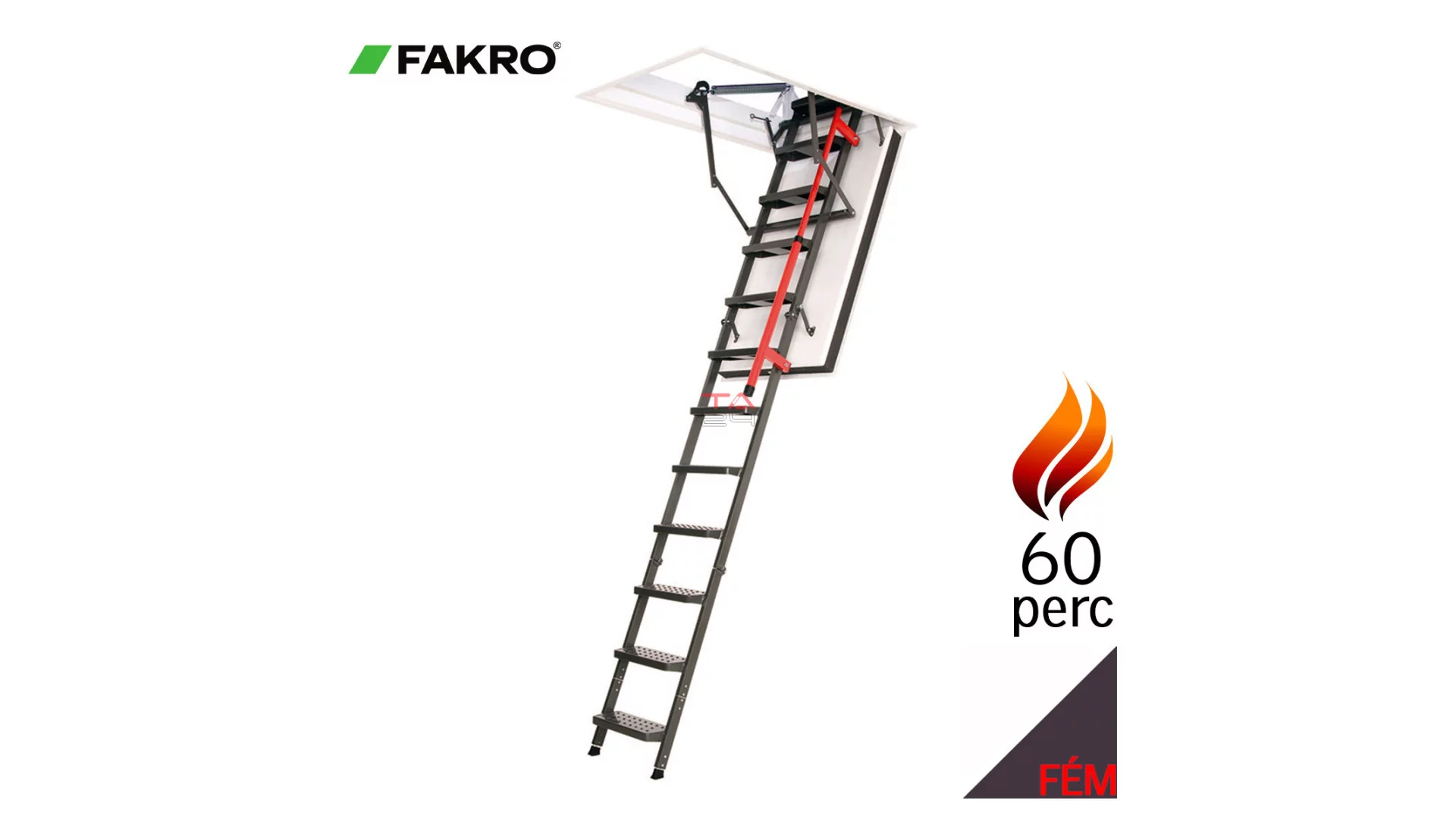 FAKRO LMF 60 - Háromrészes tűzgátló padlásfeljáró